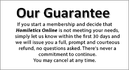 Homiletics Online | Sermon Preparation, Commentary and Worship Resources.